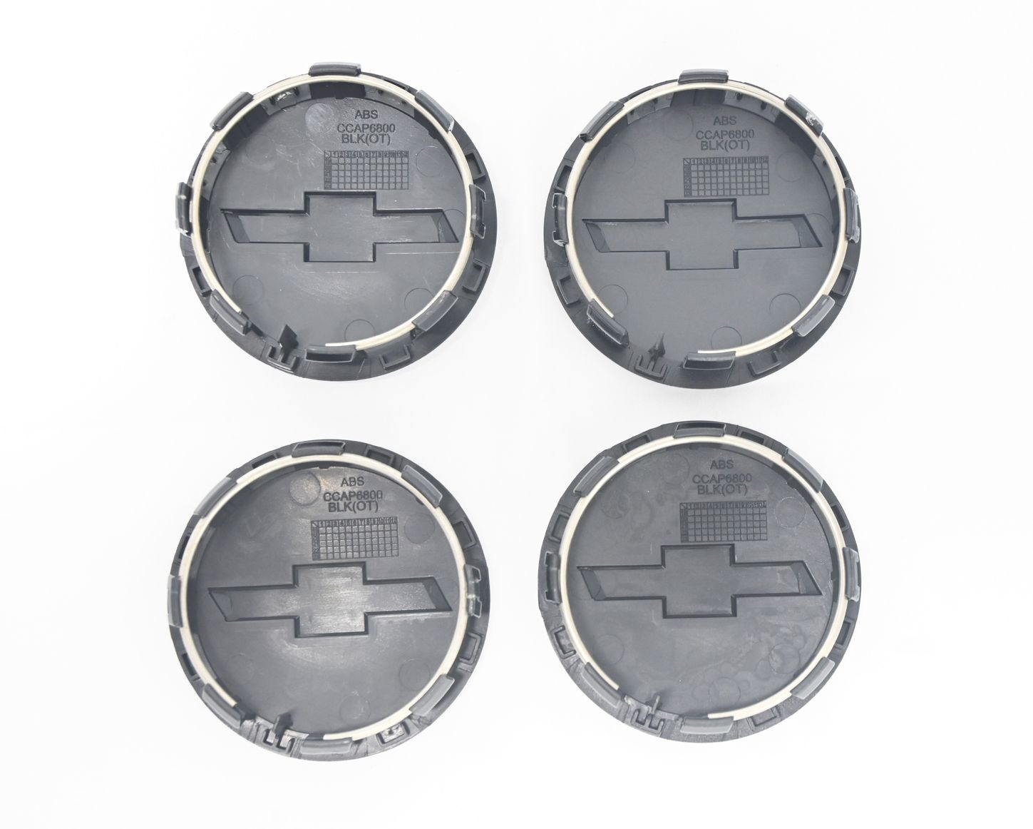 CCAP6800BLK Gloss Black Wheel Cap Set for 14-24 Chevrolet Silverado ...